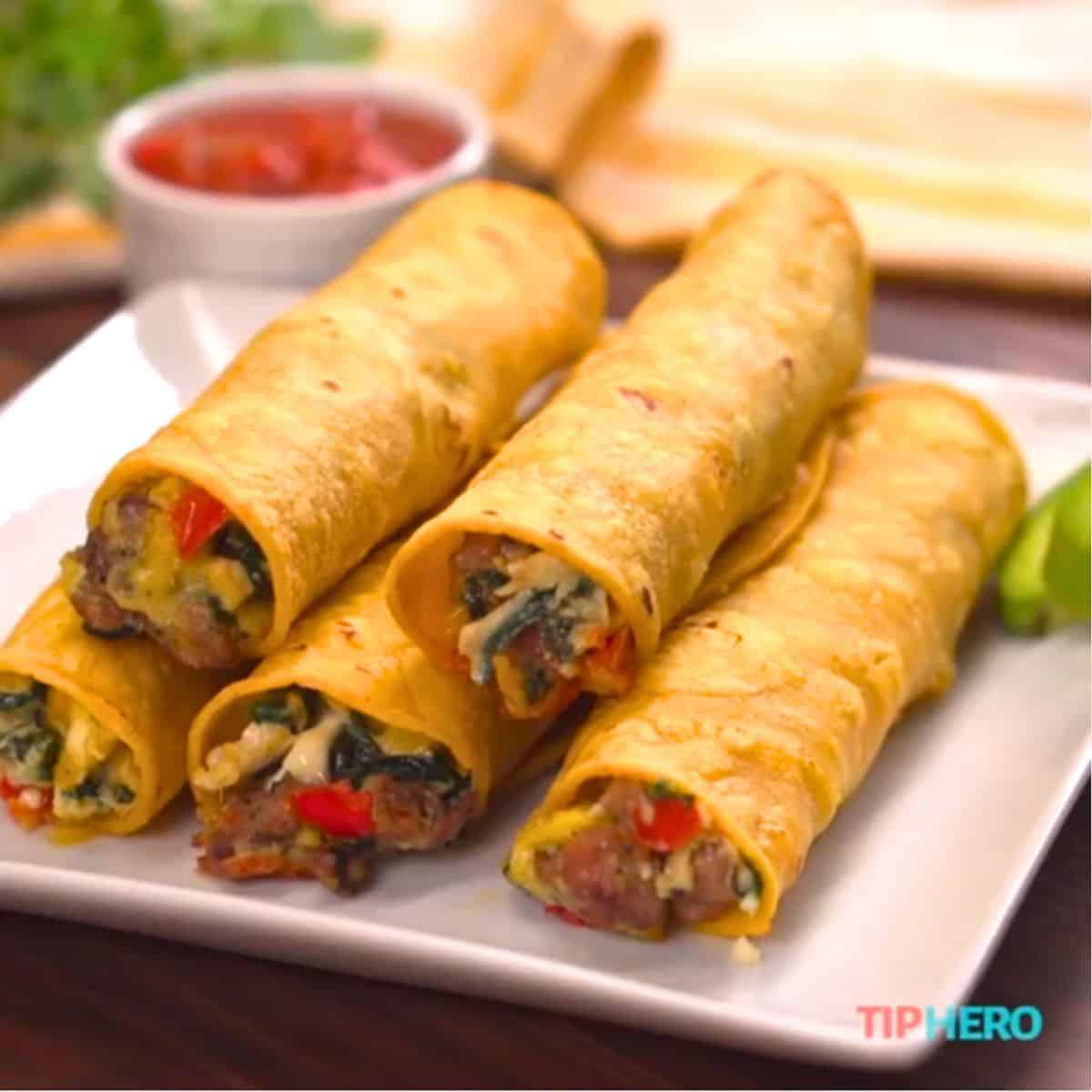 Breakfast Taquitos